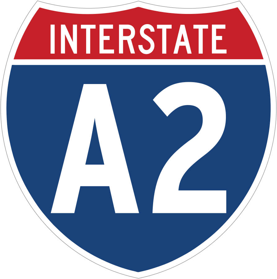 Interstate A2 Sign Sticker