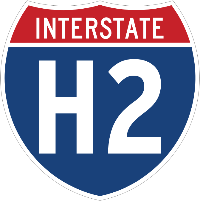 Vibrant, High-Quality Interstate H2 Sign Stickers