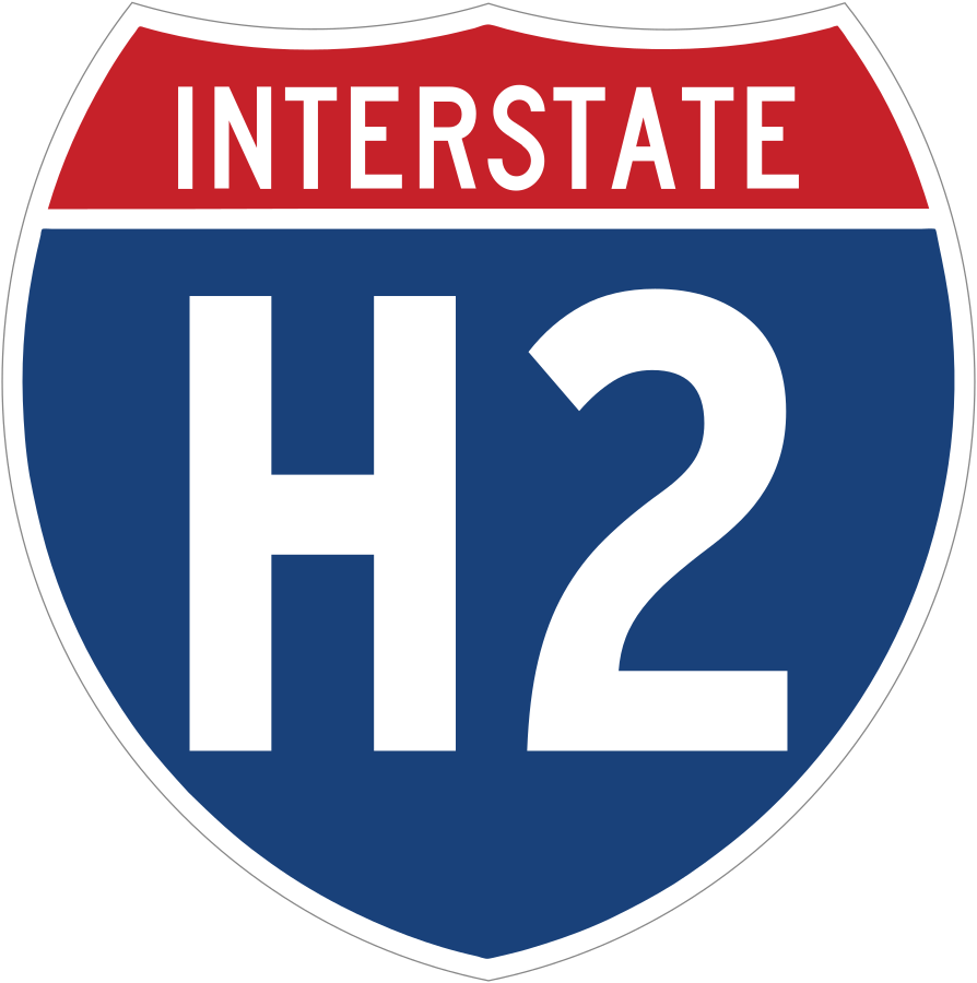 Vibrant, High-Quality Interstate H2 Sign Stickers