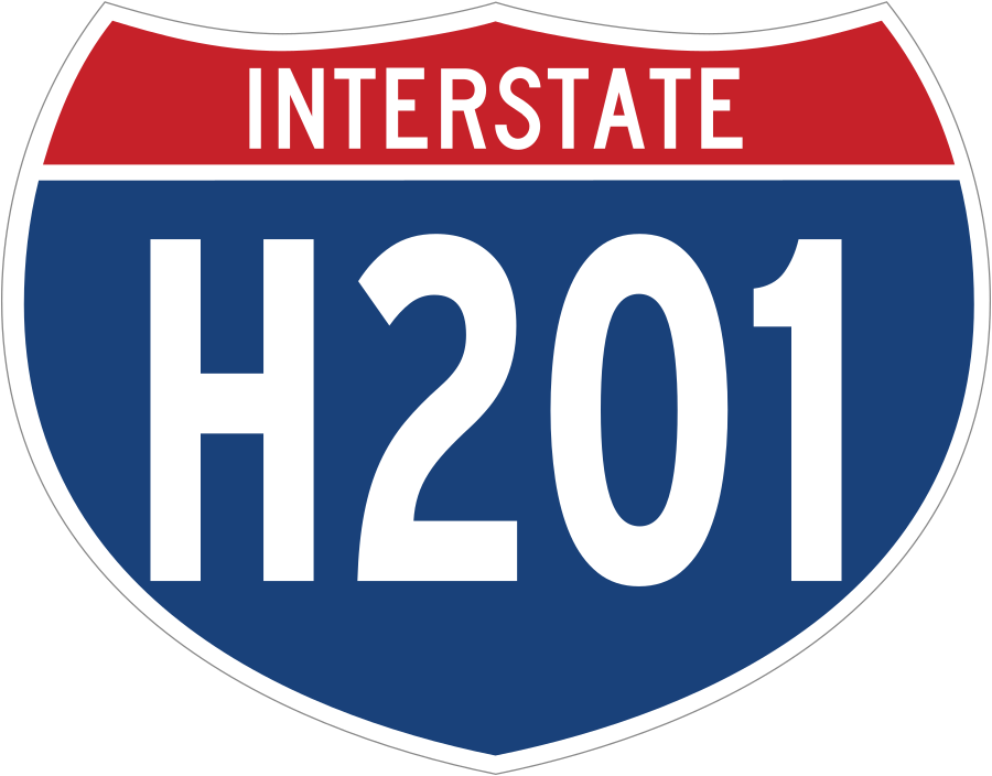 Interstate H201 Sign Sticker
