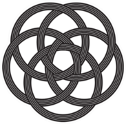 Intertwined Circles, Celtic Knot Sticker