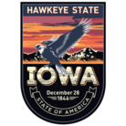 Iowa, State Emblem Sticker