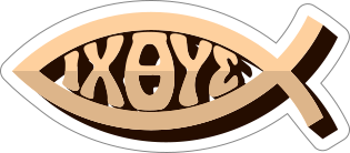 Ichthus Symbol Stickers | Jesus Fish Bumper Stickers