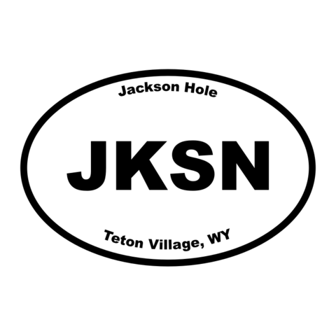 Jackson Hole Oval Sticker