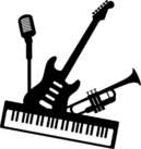 Jazz Instruments Sticker