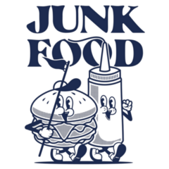 Junk Food Characters Sticker