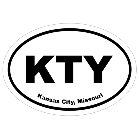 Kansas City, Missouri Oval Stickers