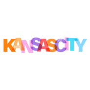 Kansas City Rainbow Lettering Sticker
