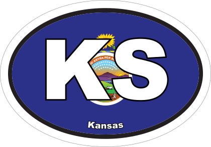 Kansas Car Stickers and Decals