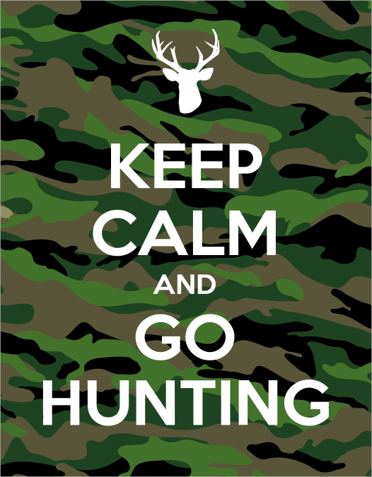 Keep Calm And Go Hunting Sticker