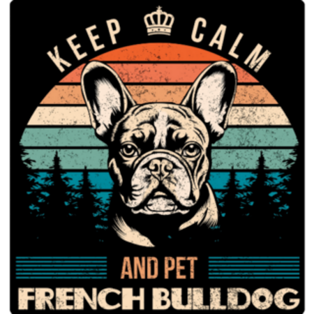 Keep Calm And Pet French Sticker