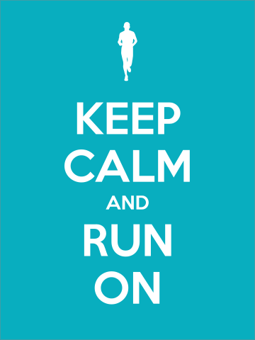 Vibrant, High-Quality Keep Calm And Run On Stickers