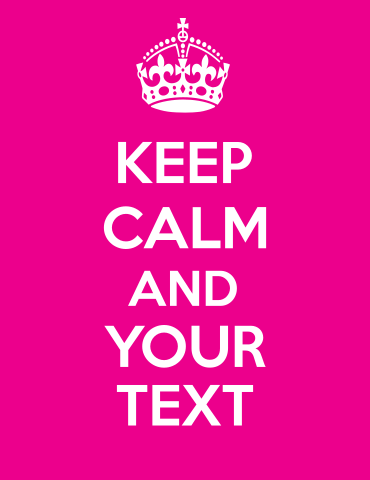 Keep Calm Printed Sticker