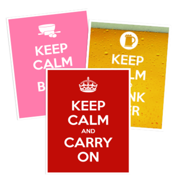 "Keep Calm" Vinyl Stickers & Decals | Free Shipping