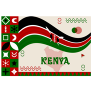 Kenya Banner Sticker