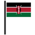 Kenya Flag Icon Sticker