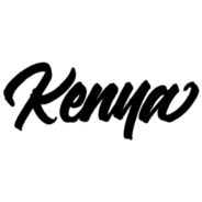 Kenya Handwritten Country Name Sticker