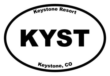 Keystone Resort Oval Sticker