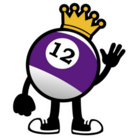 King Pool Ball Sticker