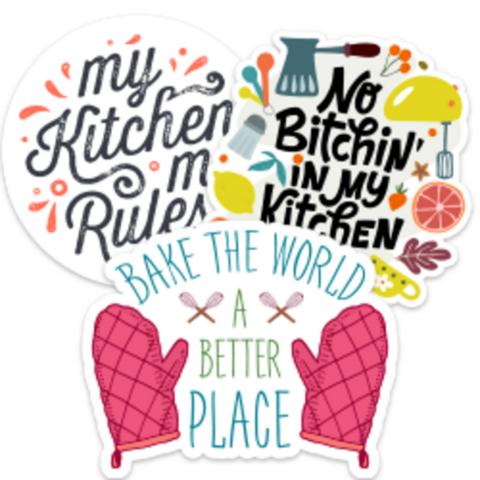 Kitchen Stickers & Decals | Free Shipping