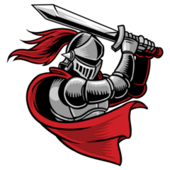 Knight Fighting Sticker
