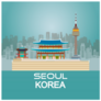 Korea Seoul Tower Sticker