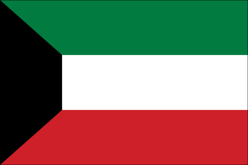 Vibrant, High-Quality Kuwait Flag Stickers