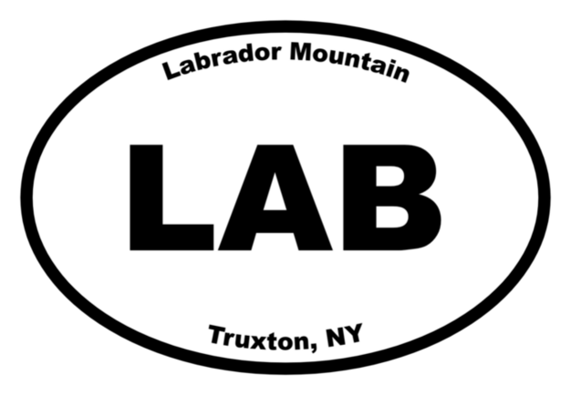 Labrador Mountain Oval Sticker