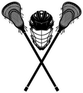 Lacrosse Equipment Front View Sticker
