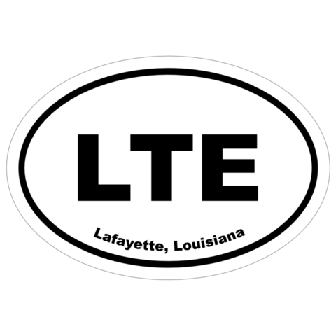 Lafayette, Louisiana Oval Stickers