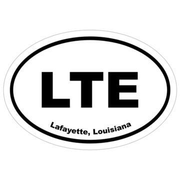 Lafayette, Louisiana Oval Stickers