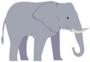 Elephant Vinyl Stickers & Decals | Elephant Stickers for Cars