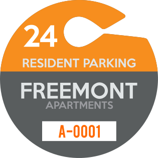 Apartment Parking Permit Stickers for Resident Vehicles