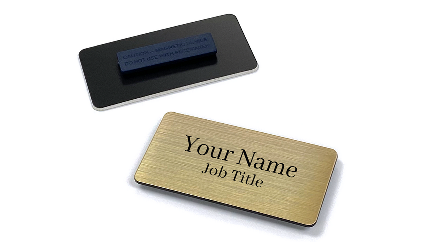 Custom Large Rectangle Name Tags - Print Your Design In Full Color!