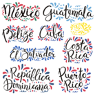Latin American Sticker Sheet