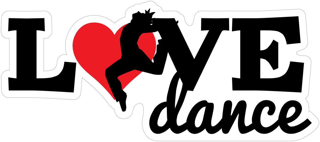 Leaping Love Dance Sticker - 50+ Color Options!