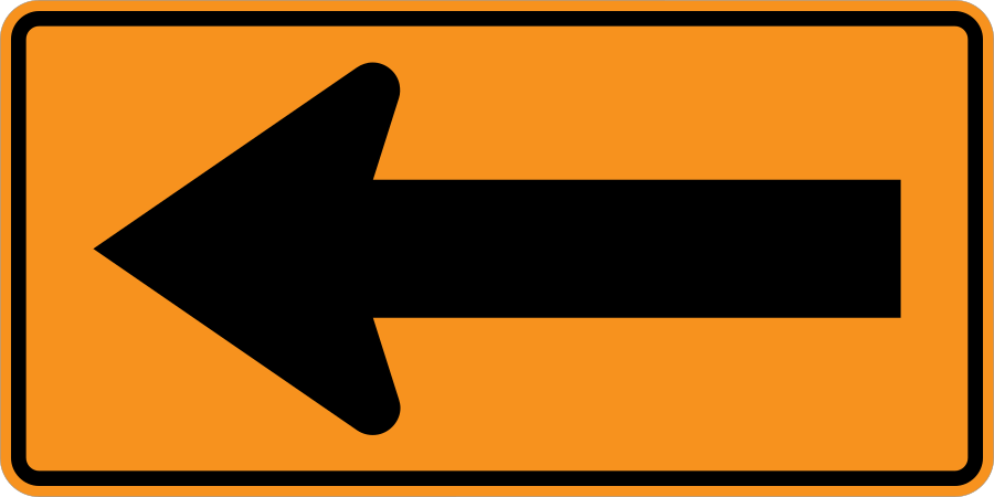 Left Arrow Sticker