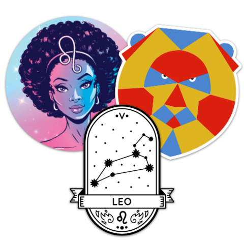Leo Zodiac & Astrology Stickers & Car Decals