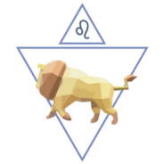 Leo Zodiac Triangle Sticker