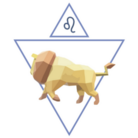 Leo Zodiac Triangle Sticker