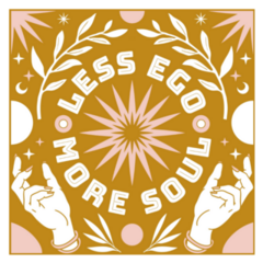 Less Ego. More Soul. Celestial Mystical Sticker