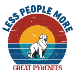 Less People More Pyrenees Sticker