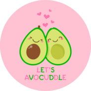 Let's Avocuddle Avocado Sticker