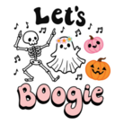Let's Boogie Cute Halloween Sticker