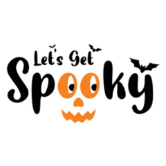 Let's Get Spooky Illustration Sticker
