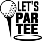 Let's Partee Golf Sport Saying Sticker
