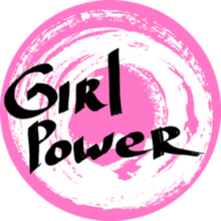 Lettering Girl Power Pink Sticker