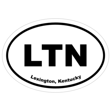 Lexington, Kentucky Oval Stickers