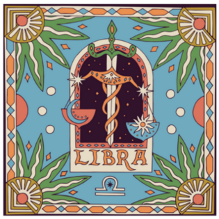 Libra Zodiac & Astrology Stickers & Car Decals