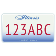 License Plate Illinois Sticker